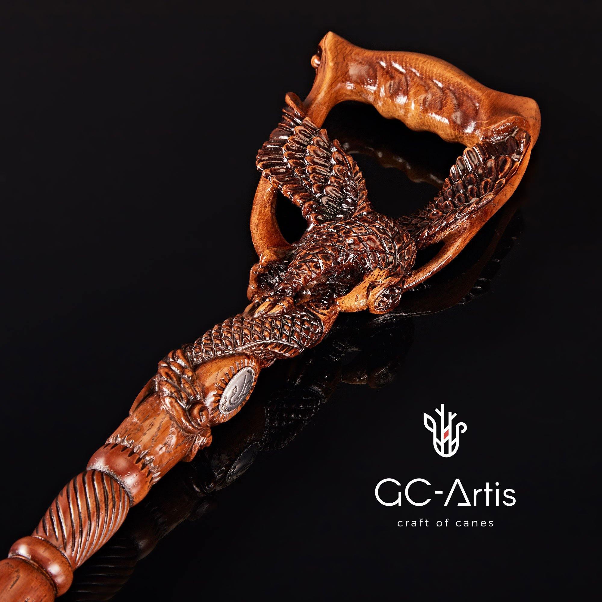 Hand carved Wooden Canes - GC-Artis