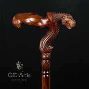 T-rex Wooden Walking Stick Cane GC-Artis