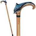 Wooden Cane Walking Stick Dolphin Sea Style – GC-Artis Walking Sticks Canes