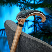 Wooden Cane Walking Stick Dolphin Sea Style – GC-Artis Walking Sticks Canes