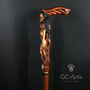 Monster wooden walking cane stick hiking Staff – GC-Artis Walking ...