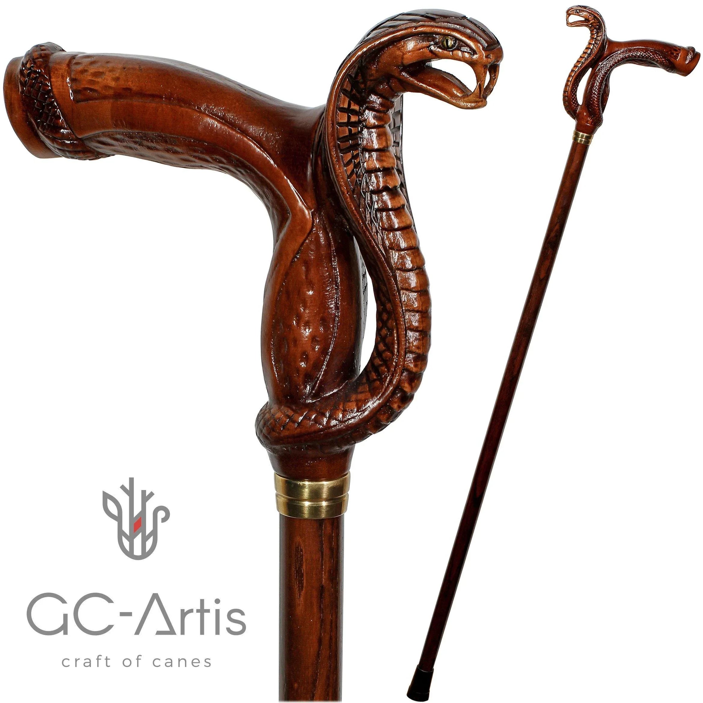 Hand carved Wooden Canes – GC-Artis Walking Sticks Canes