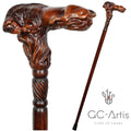 Bizon Buffalo Wooden Walking Stick Cane GC-Artis