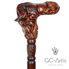 Bizon Buffalo Wooden Walking Stick Cane GC-Artis – GC-Artis Walking ...
