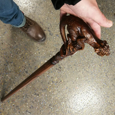 Swamp monster wooden walking stick cane – GC-Artis Walking Sticks Canes